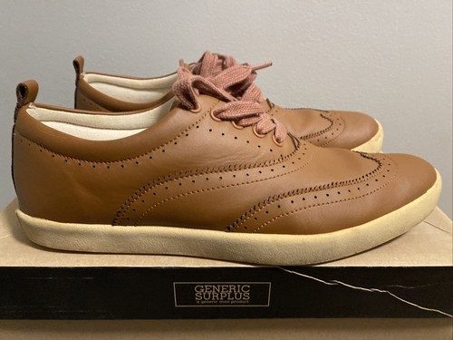 Generic Surplus Men's Cignac Leather Wingtip Sneakers Athletic Fashion ...