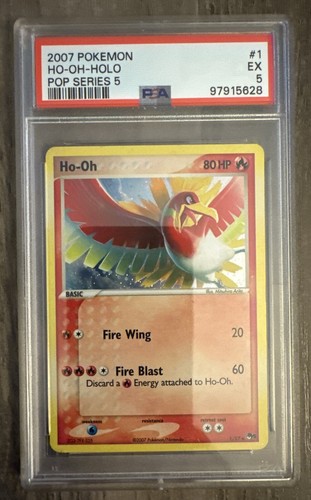 2007 Pokémon Pop Series 5 Holo Ho-Oh 1/17 PSA 5 | eBay