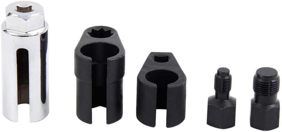 O2 Oxygen Sensor Socket Thread Chaser Set 5PCS O2 Sensor Wrench Removal ...