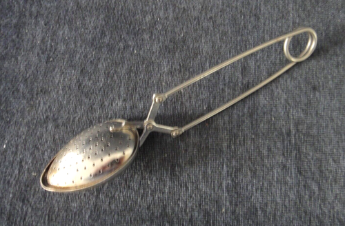 Stainless Tea Strainer Infuser Spoon Type with Spring Handle #8 | eBay