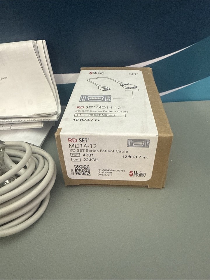 Masimo RD Rainbow SET MD20-12 Series Patient Cable 12ft | eBay