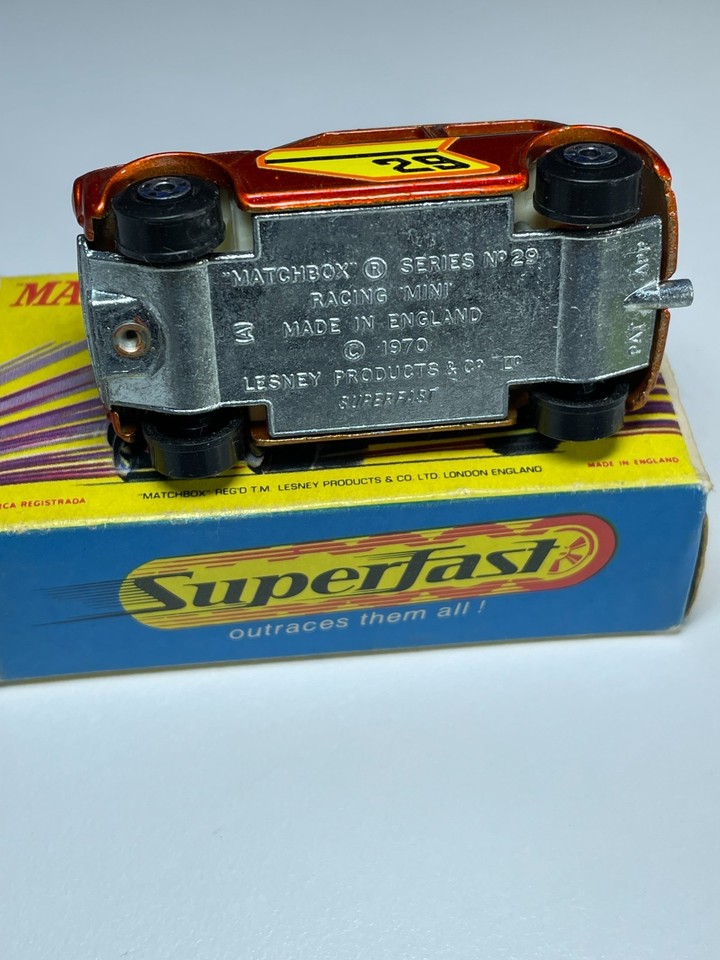 LESNEY MATCHBOX SUPERFAST NO29 RACING MINI BOXED | eBay UK