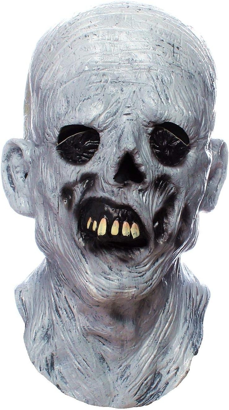 RAPGET Zombie Mask - Creepy Old Man Latex Full Head for White Gray | eBay