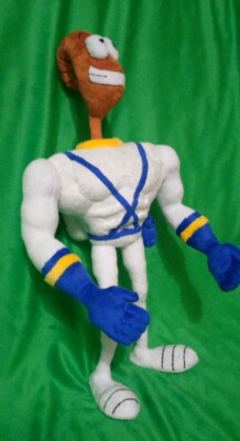 Earthworm Jim RARE Custom Plush Toy | eBay