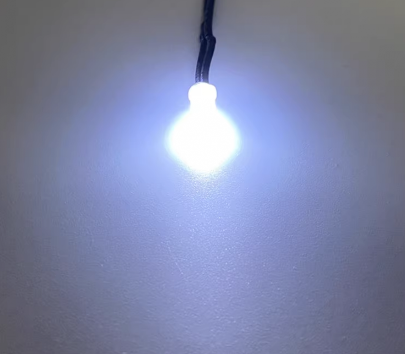 5pcs LED 5mm Bulb Pre wired Light Emitting Diode Small 20cm Wire for ...