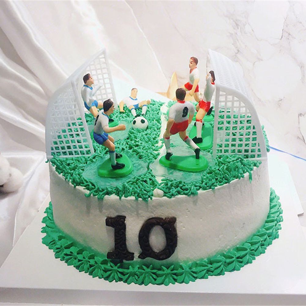 Toppers Football Toppers Set of 9 Soccer Toppers for Birthday Cake ...