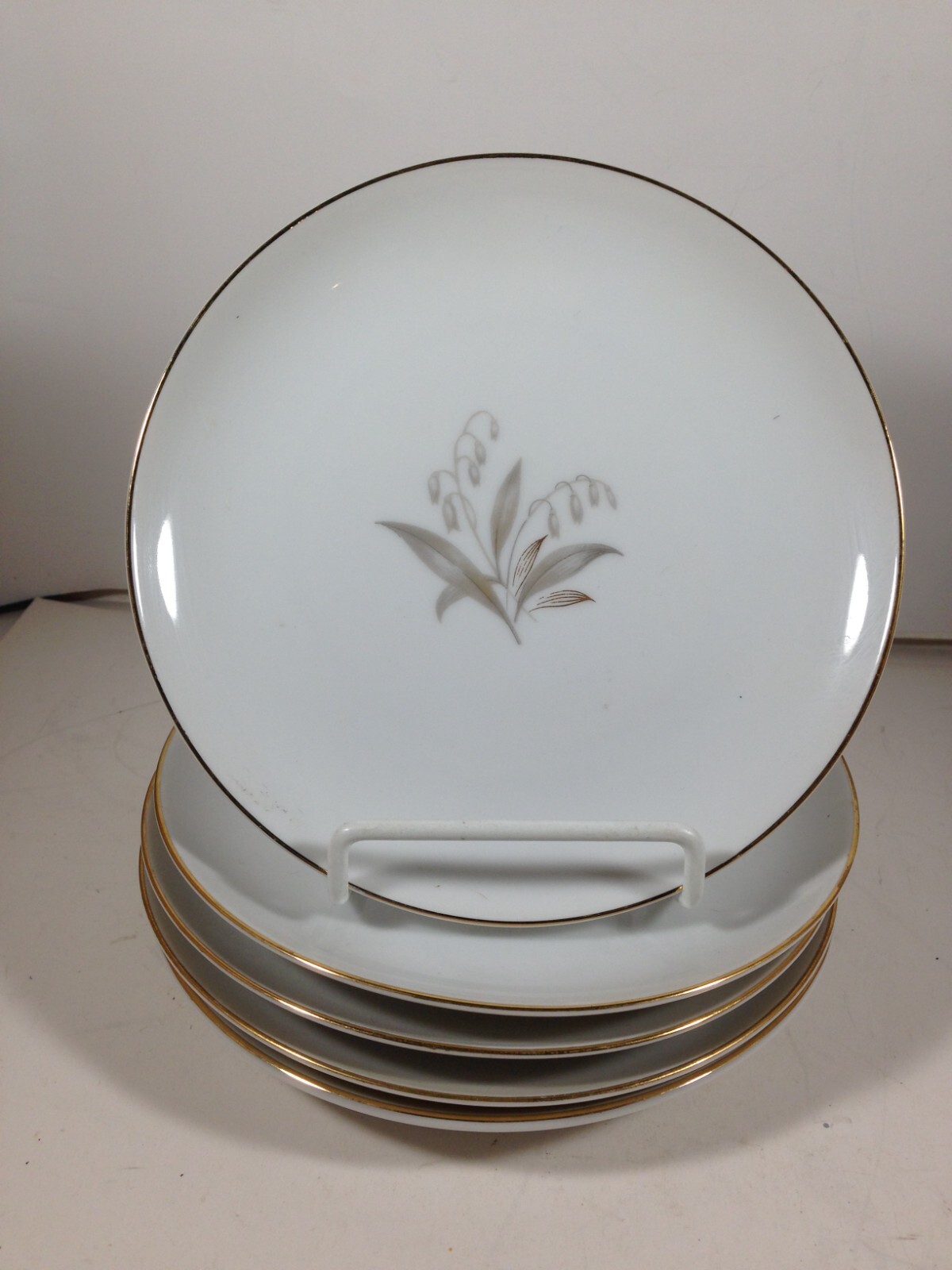 Vintage Kaysons Golden Rhapsody Fine China Set of 5 Bread Plates KAYGOR ...