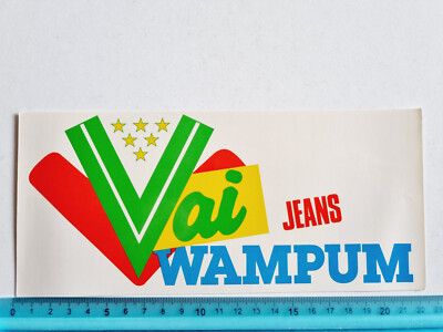 Adhesive Vai Wampum Jeans Sticker Autocollant Adhesive Vintage 80s ...