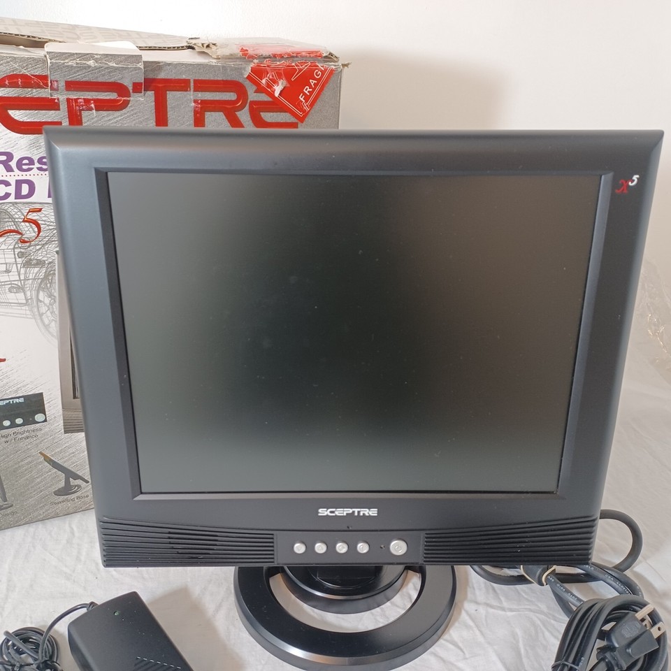 Vintage Sceptre X5G 15" TFT LCD VGA Hi Resolution Retro Gaming Monitor ...