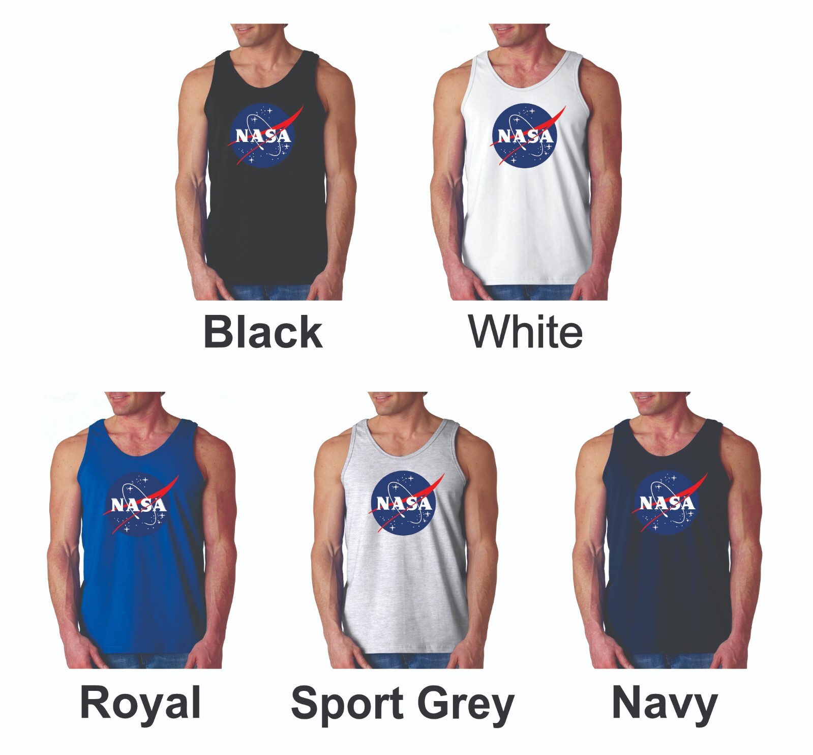 New Tank Top NASA Logo Official Meatball Logo | eBay