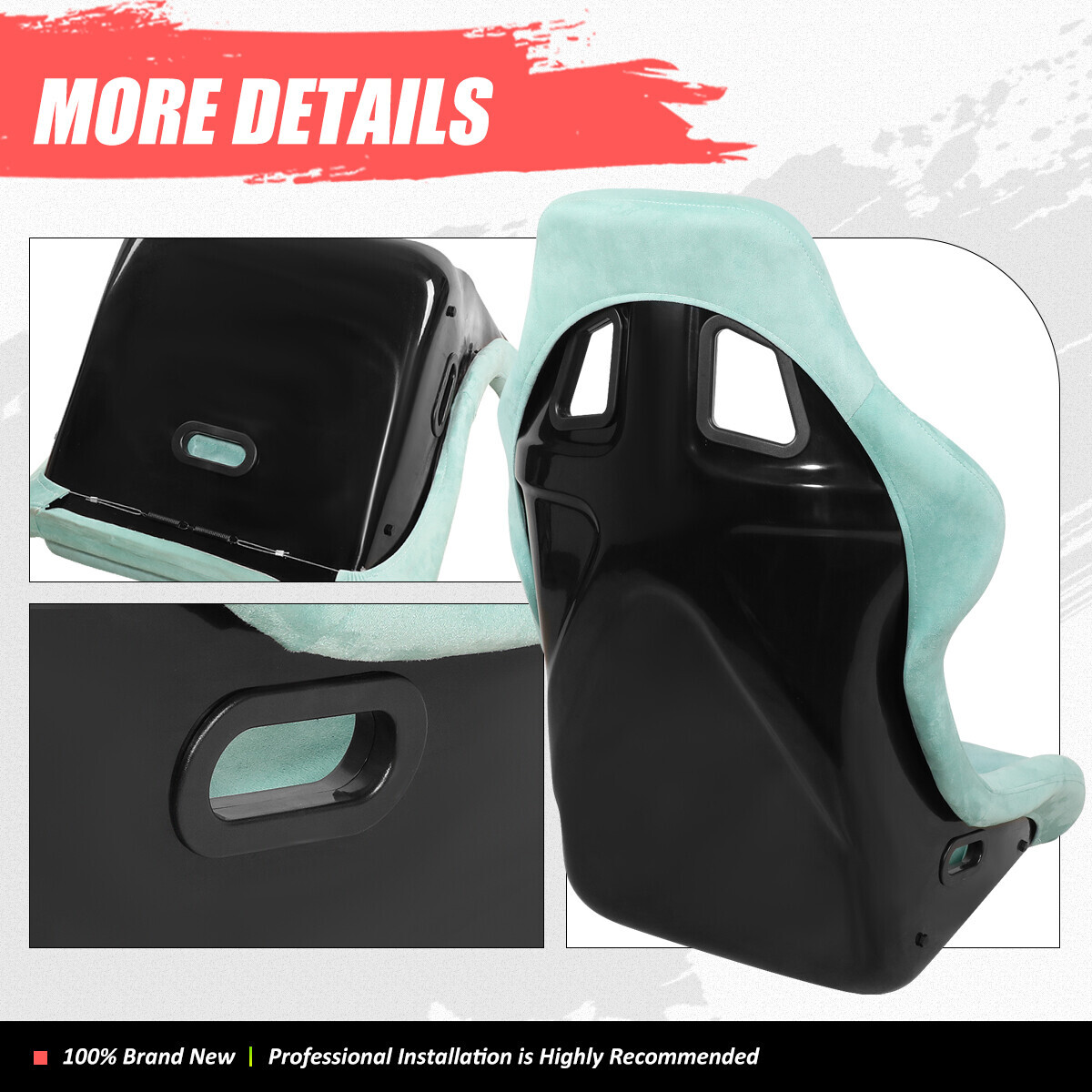 J2 Universal Large Fiberglass Fixed Position Bucket Racing Seat Lake ...