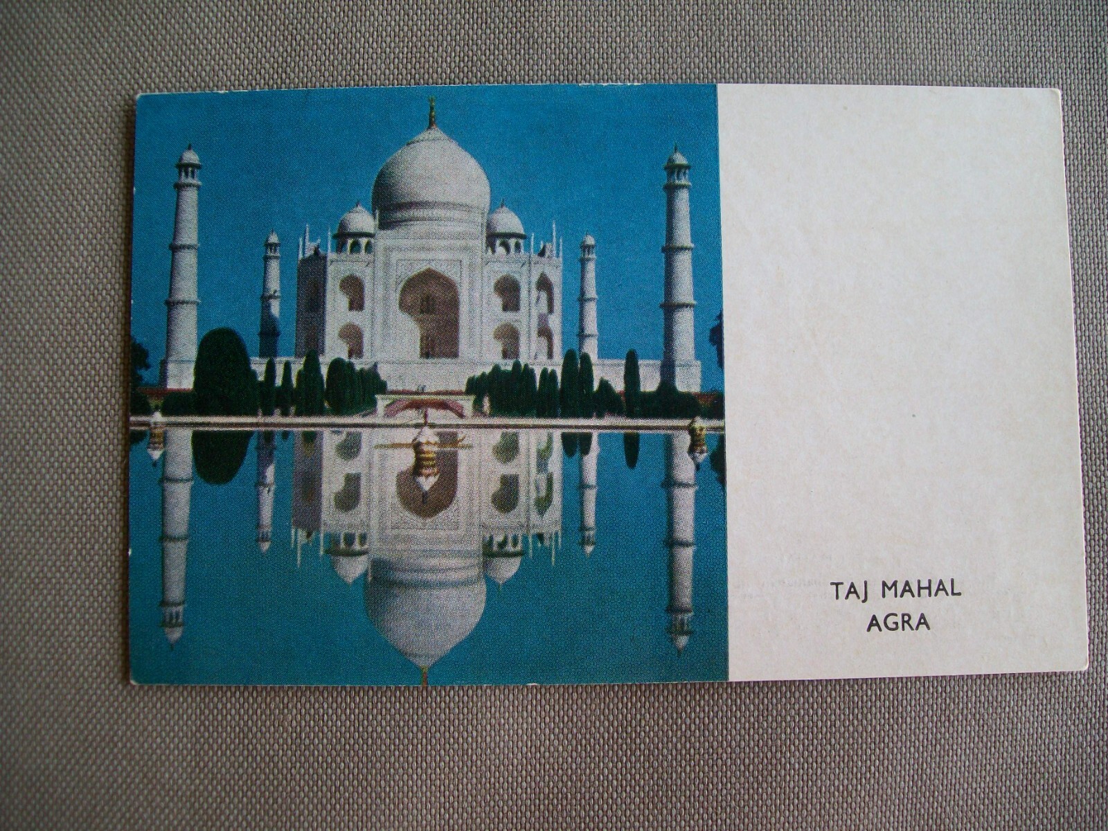 Vintage Postcard - Taj Mahal Agra India (Unused) (621) | eBay