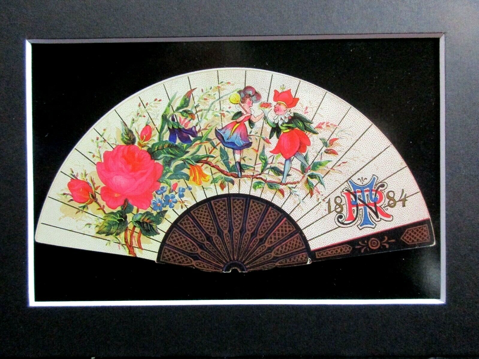 Matted Postcard "The Kingdom of Flowers" Dance Card for Twelfth Night ...