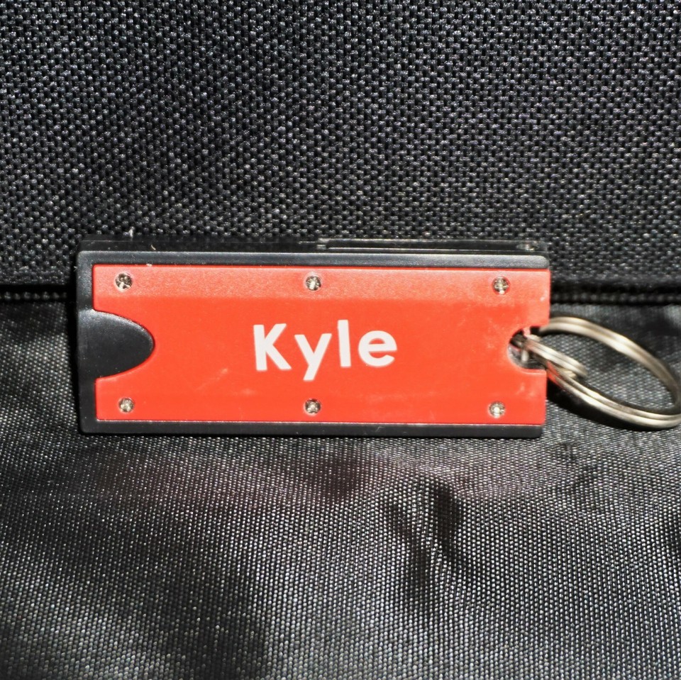 Personalized Keychain Light Up Key Ring Choose Name Colorful Mini Flash ...