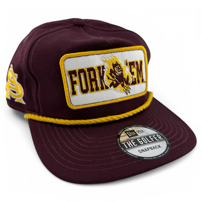 New Era Arizona State University ASU Fork Em Golfer A-Frame Snapback ...