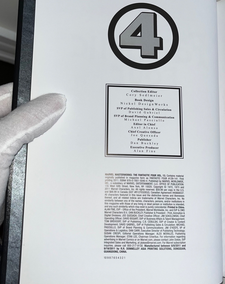 Marvel Masterworks The Fantastic Four Vol. 13 - Hardcover First ...