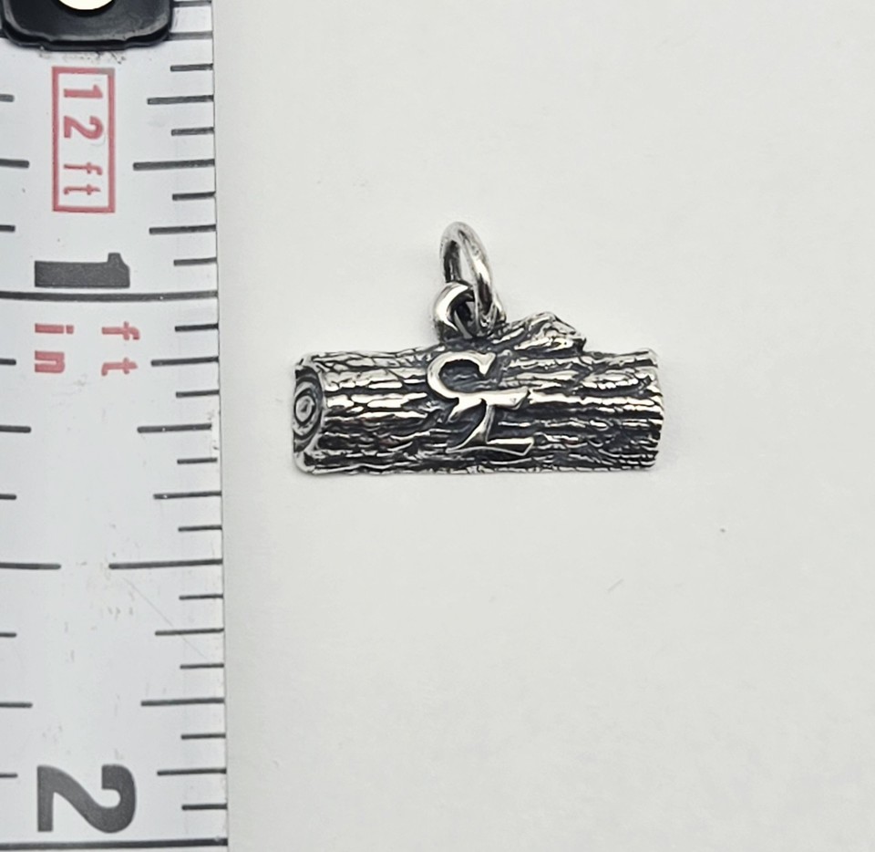 VTG James Avery Sterling Campfire Texas Summer Camp CTL Fire Log Charm ...