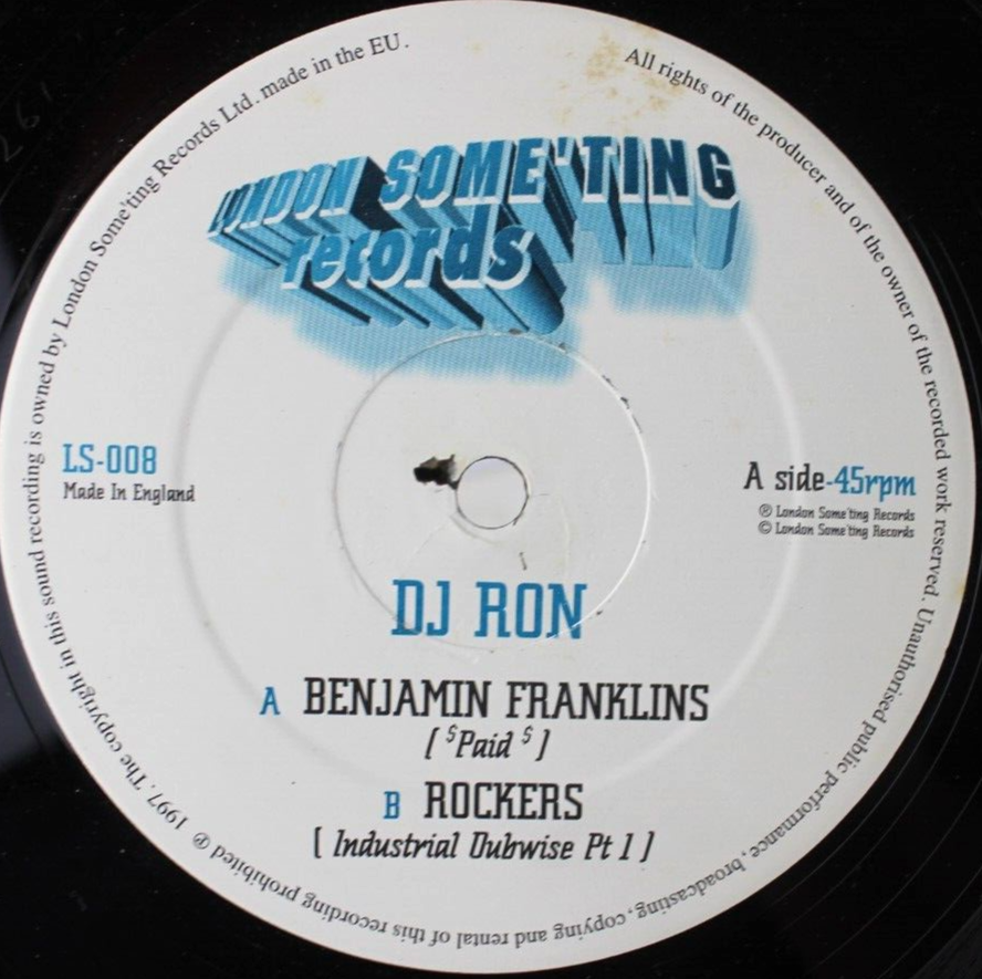 DJ RON BENJAMIN FRANKLINS / ROCKERS 12" VINYL UK DNB RECORD *QUICK SHIP ...