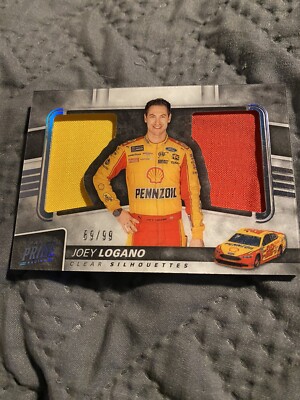 2018 Panini Prime Clear Silhouettes #15 Joey Logano Sprint Cup Racing ...