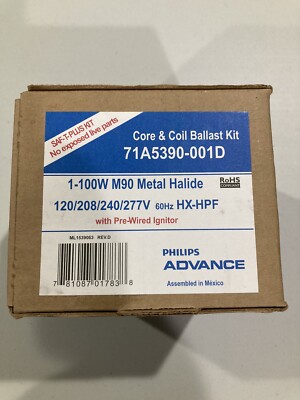PHILIPS CORE & COIL BALLAST KIT #71A5390-001D 1-100W/M90 METAL HALIDE ...