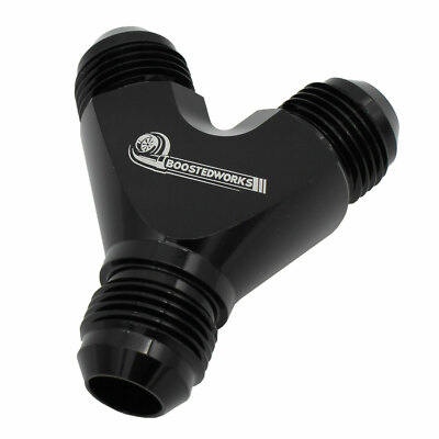 AN4 Y Union Block Male Flare 3-Way AN-4 Black Joiner | eBay