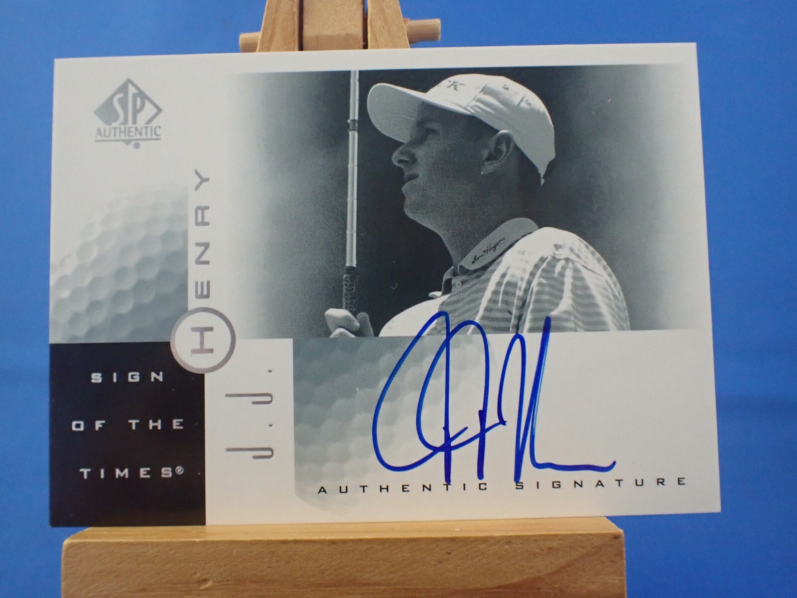 JJ Henry SP Authentic Golf 2001 Sign of the Times Autograph Auto | eBay