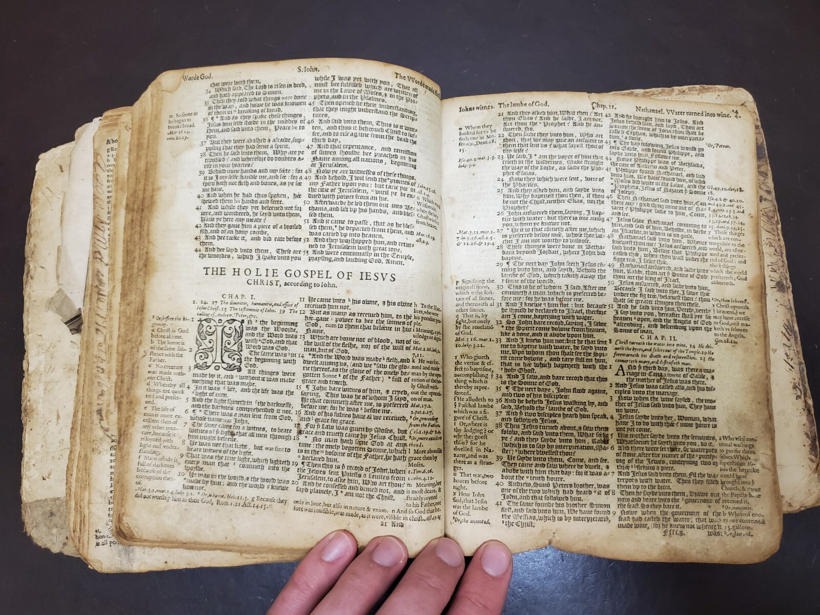 1580 Black Letter Geneva Bible - Inscriptions from Colonial America ...