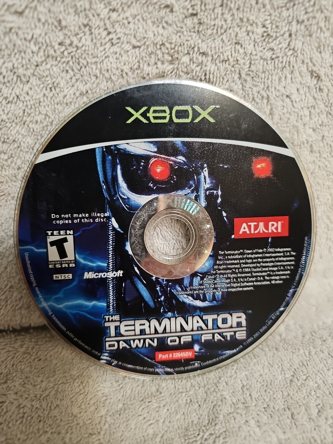 Terminator: Dawn of Fate Microsoft Original Xbox Disc Only 742725226456 ...