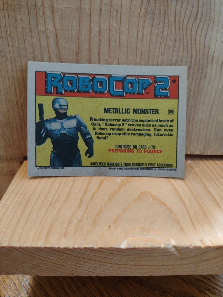1990 Topps: RoboCop 2: Trading Card: #69 METALLIC MONSTER Ft5 | eBay