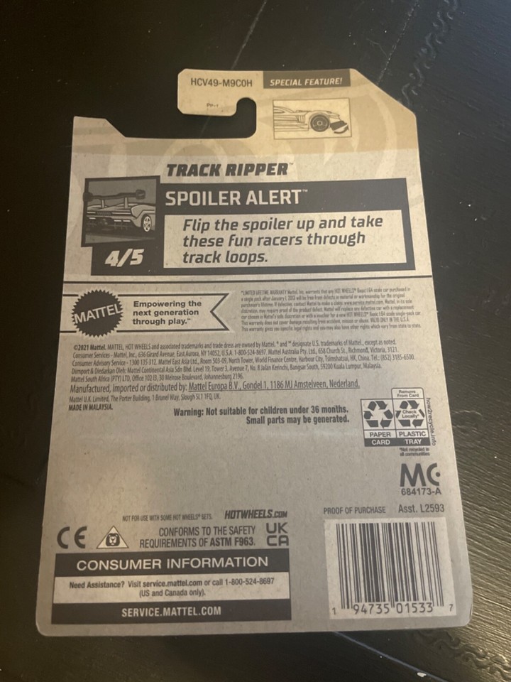 2022 Hot Wheels #164 Track Ripper Spoiler Alert | eBay