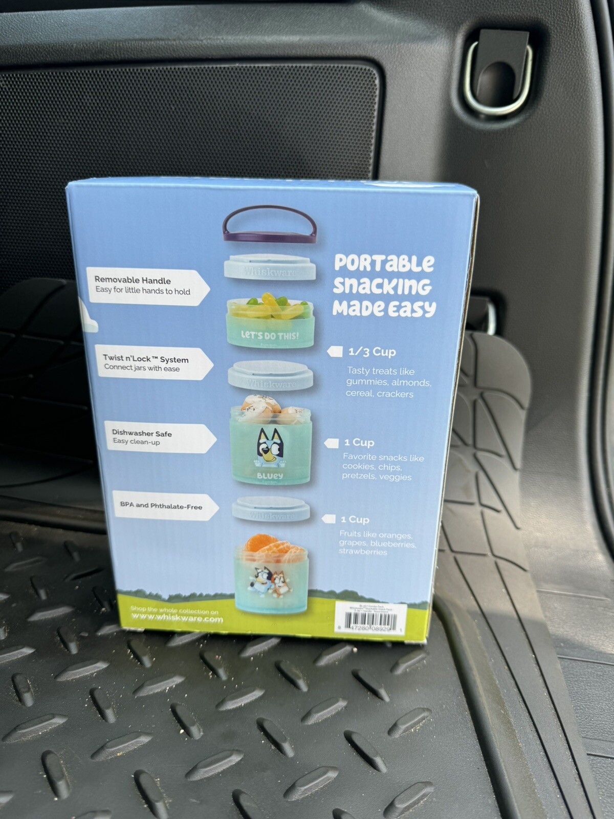 Whiskware snack containers Bluey 2 pack BPA and Phthalate-free ...