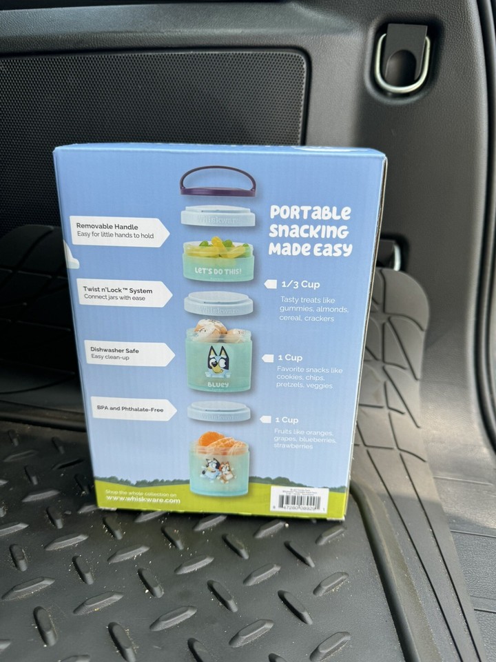 Whiskware snack containers Bluey 2 pack BPA and Phthalate-free ...