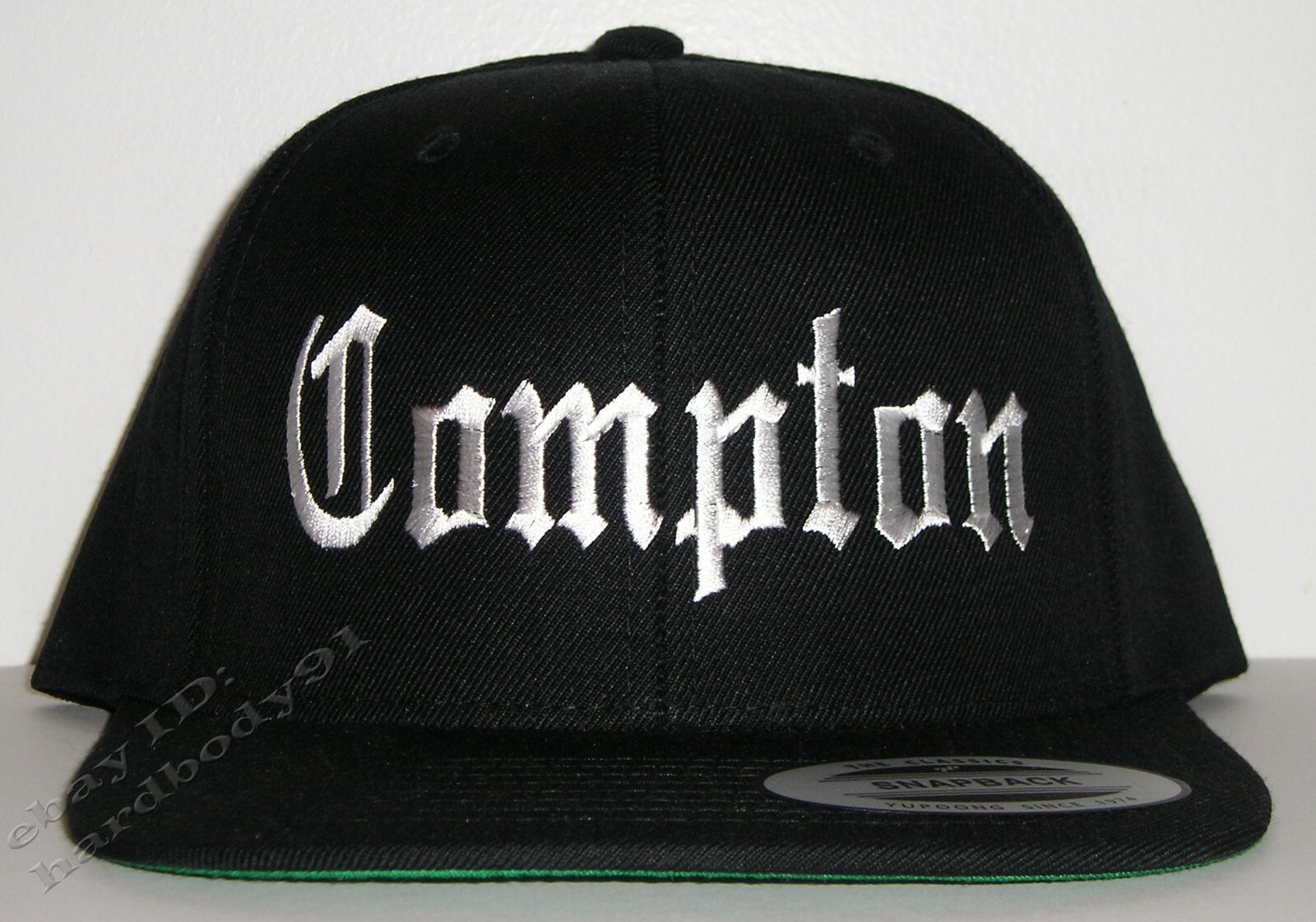 Eazy-E Compton Snapback Hat Cap, All Black NWA - New with Tags