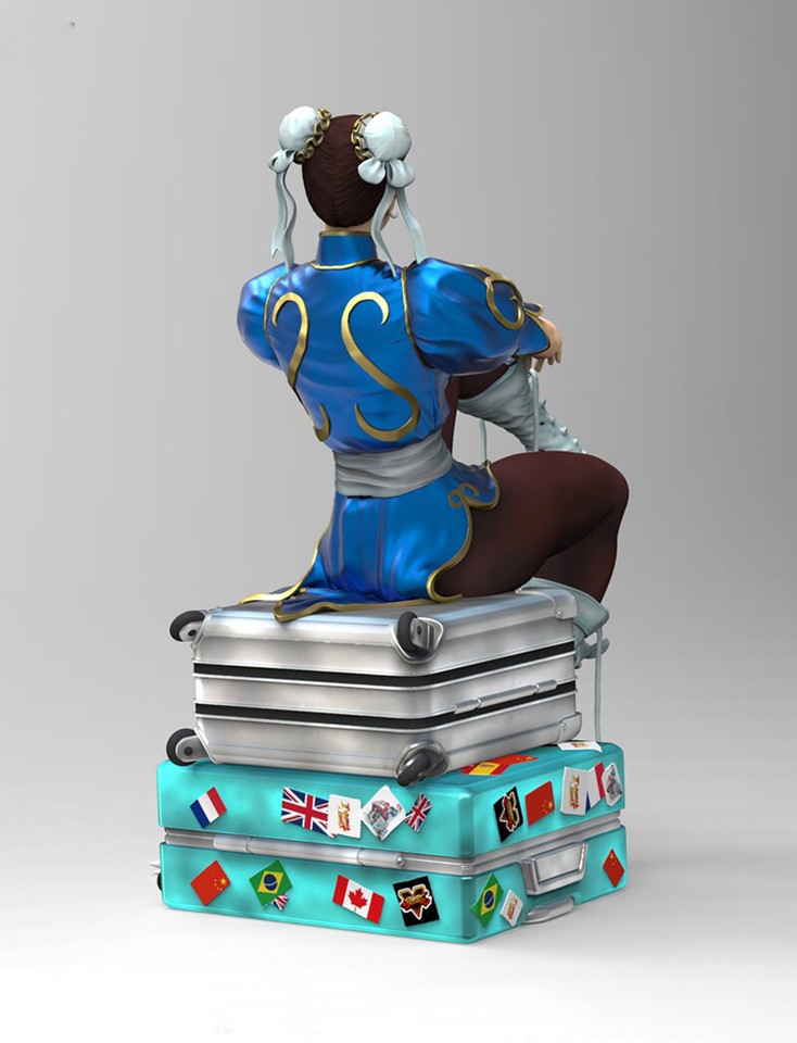 Chun Li 1/8 1/6 3D Print Figure Model Kit Unpainted Unassembled Garage ...