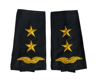 Iraqi Air Force 1st Leutenant Shoulder Boards on Dark Blue | eBay