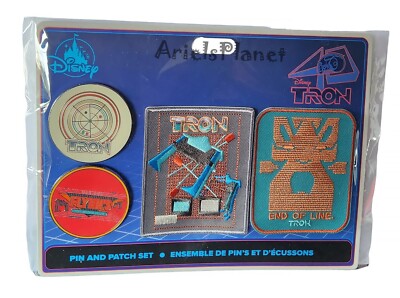 Disney Parks Tron Flynn's Top Score Club End of the Line Pin & Patch ...
