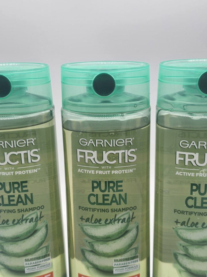 3 PK -Garnier Fructis Pure Clean Fortifying Shampoo w Aloe Extract LG ...