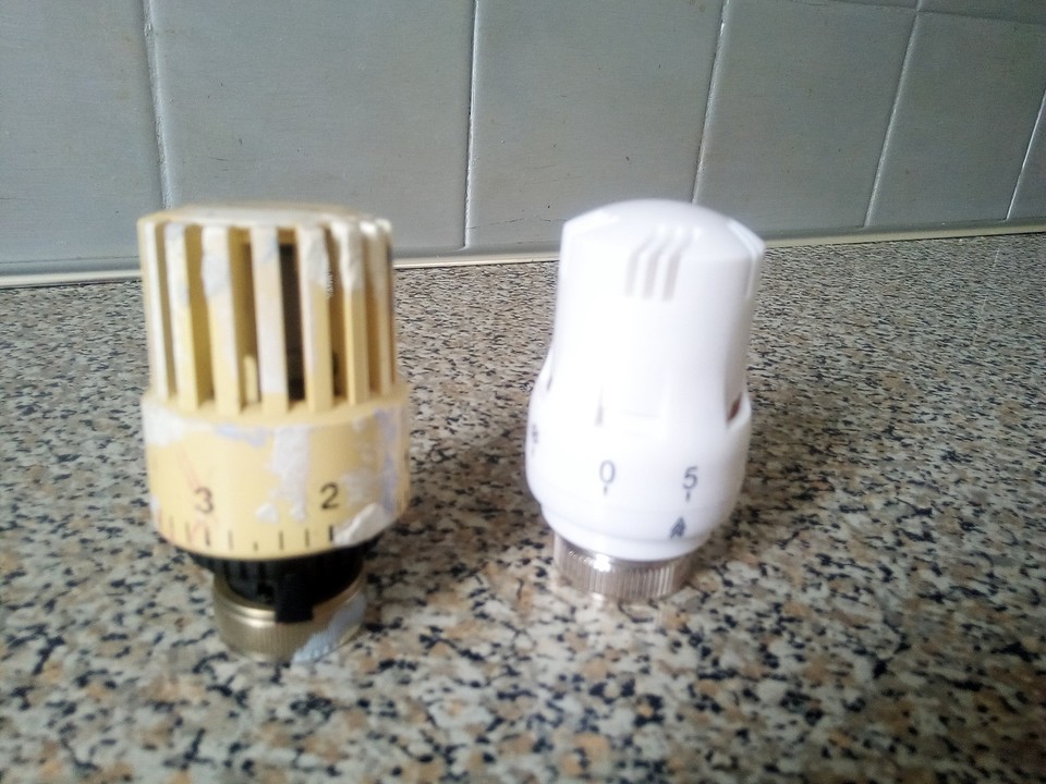 Universal Thermostatic Radiator Valve HEAD+ADAPTOR KIT For Old 28mm TRV ...