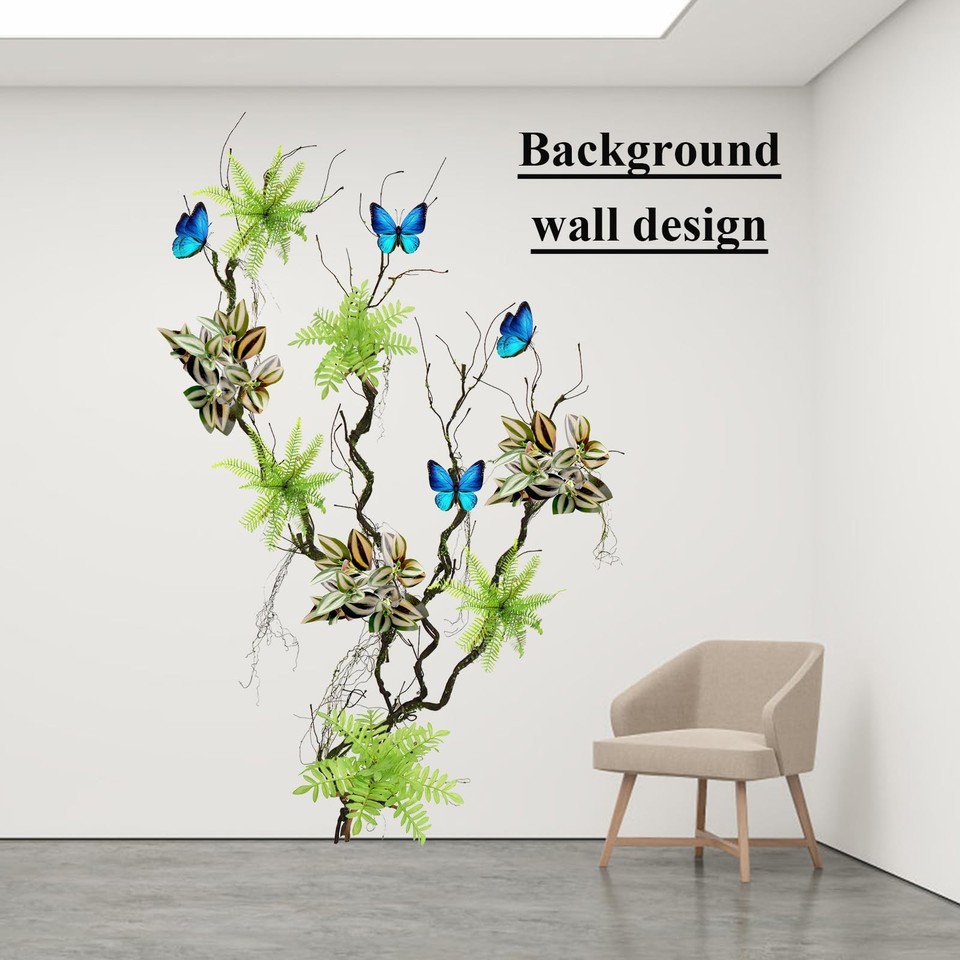 2pcs 67inch Artificial Bendable Twigs Branches Reptile Climbing Vines ...