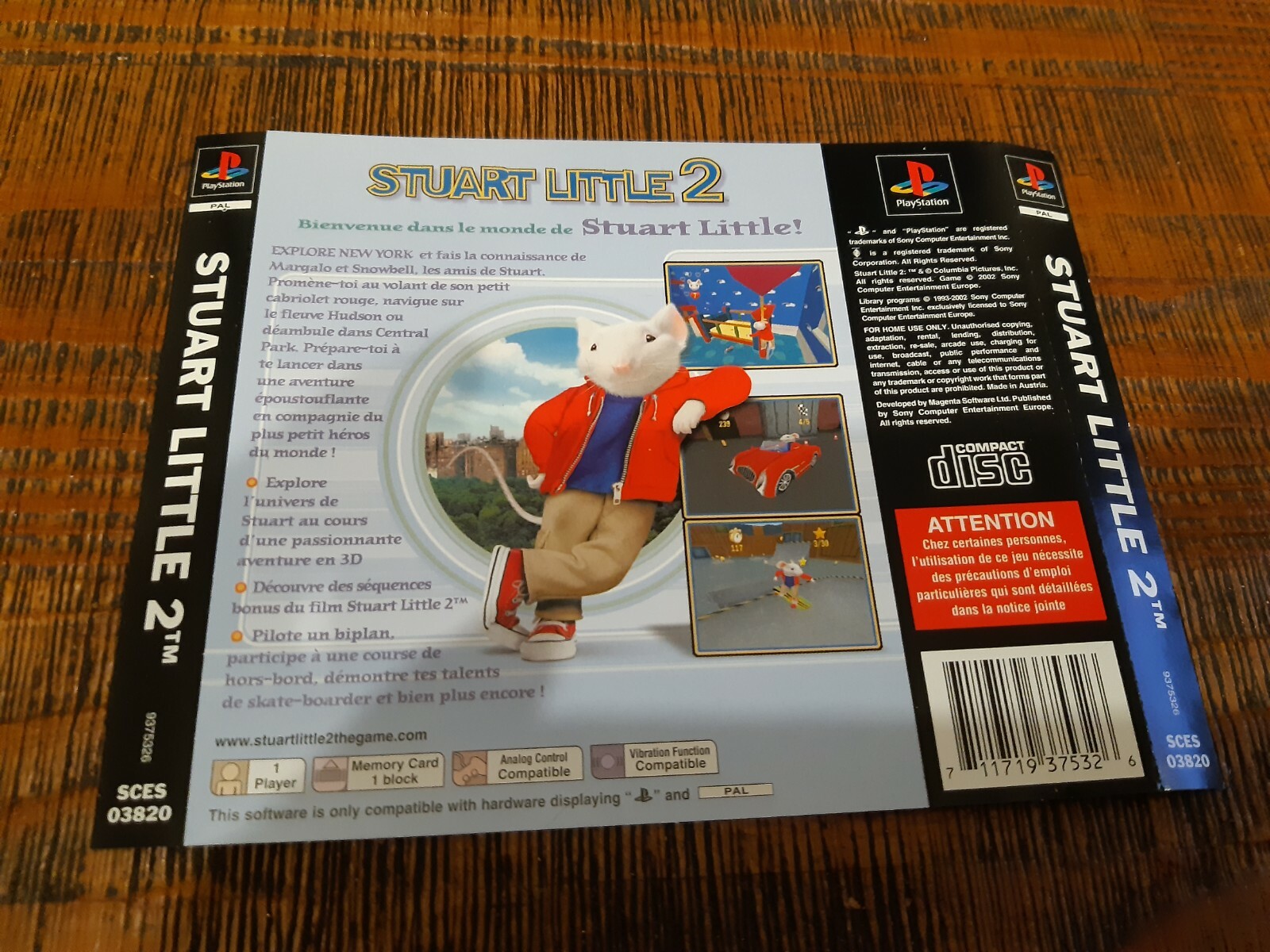 Stuart Little 2 Playstation - Prix - Photo - Présentation