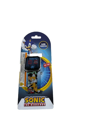 Sonic The Hedgehog Digital LED Watch w/ 16bit Character Tails Rubber ...