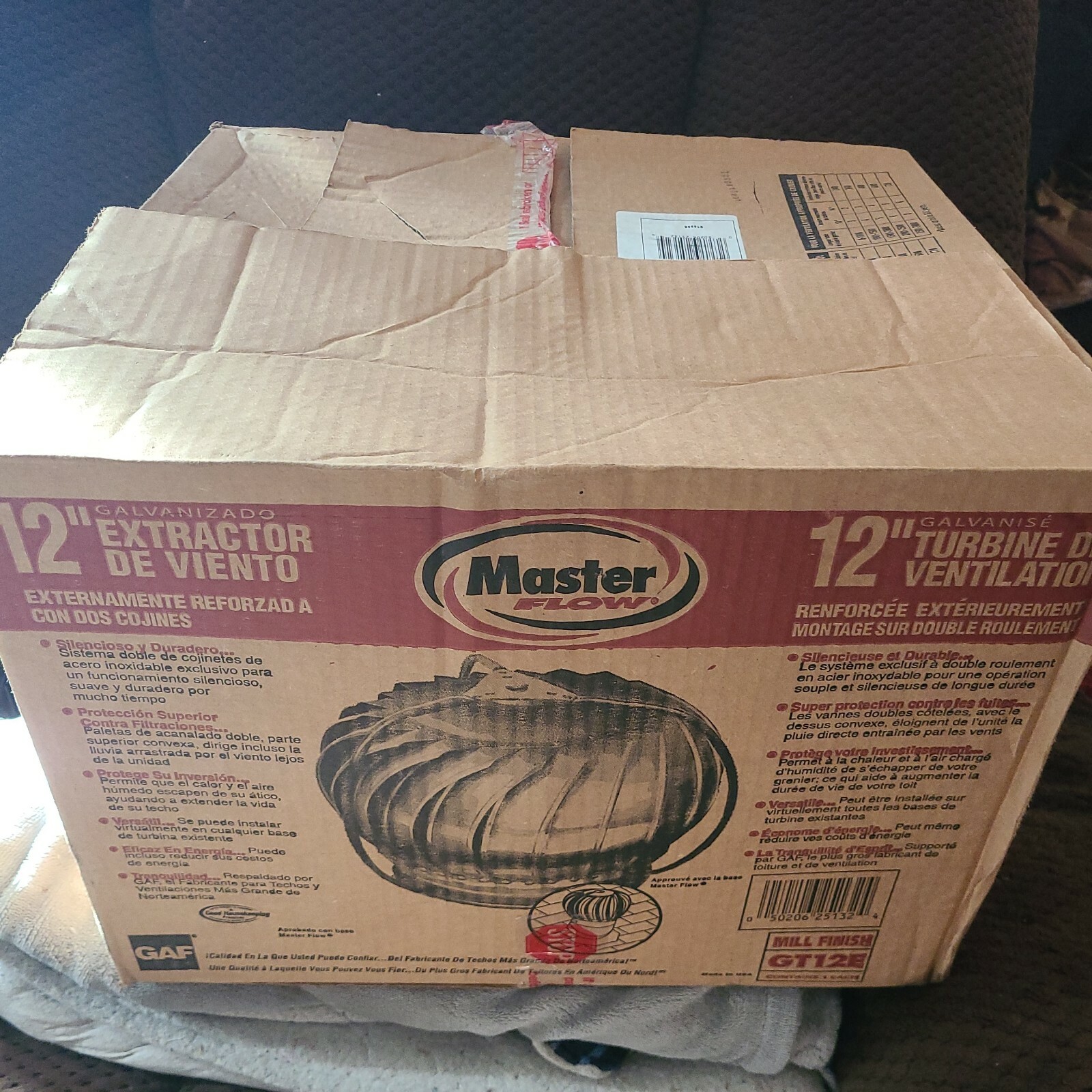 Master Flow 12 in. Galvanized Externally Braced Replacement Turbine ...