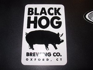 BLACK HOG BREWING Granola Brown Ale oxford CT STICKER decal craft beer ...