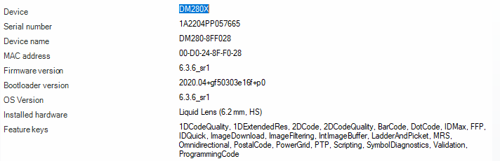 Cognex DM280-X / DMR-280X-1120 DataMan 280 Series Code Reader w/ 6.2mm ...
