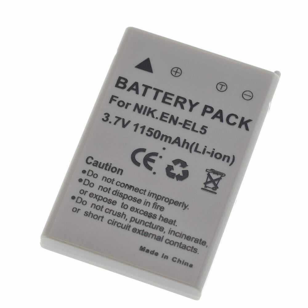 2PCS CAMERA Battery 3.7V 1100mAh FOR Nikon EN-EL5 CP1 Battery Pack ...