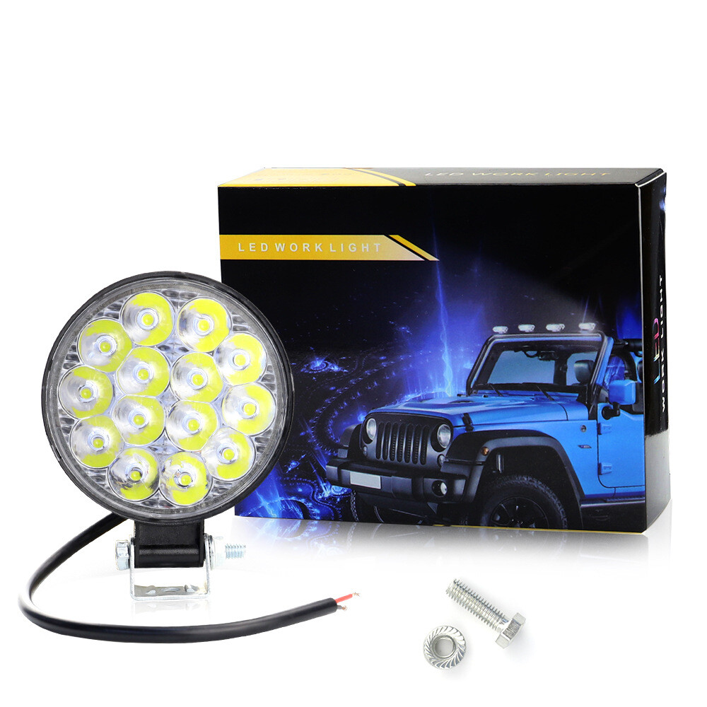 10X 42W LED Work Light Bar Flood Spot Lights Driving Lamp Offroad Car ...