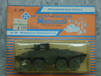 Roco Minitanks (NEW) 1/87 Z-266 Modern German Luchs Amphibious Tank Lot ...