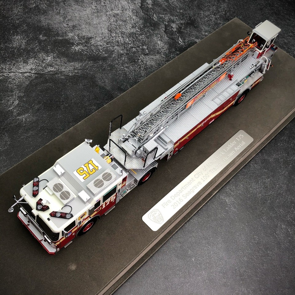 Fire Replicas 1/50 FDNY 2016 Seagrave Tractor Drawn Ariel Ladder 175 ...