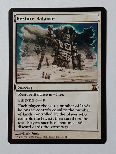 Restore Balance Time Spiral Magic the Gathering mtg x1 | eBay