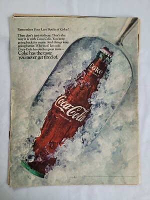 1968 Vintage Original Coke Coca Cola Soda Magazine Ad Remember Your ...